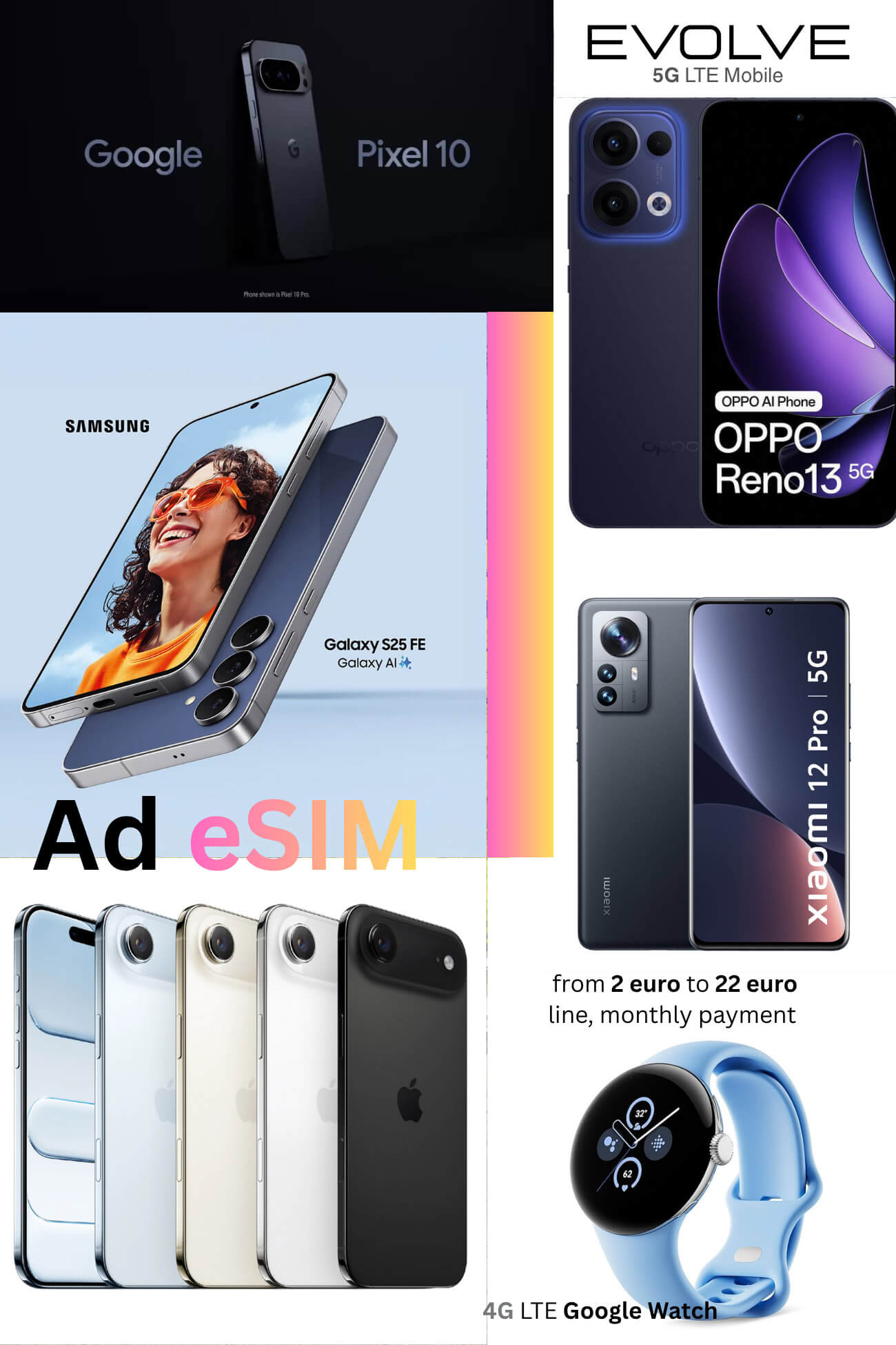 eSIM 5G World Wide Mobile Internet | EVOLVE eSIM